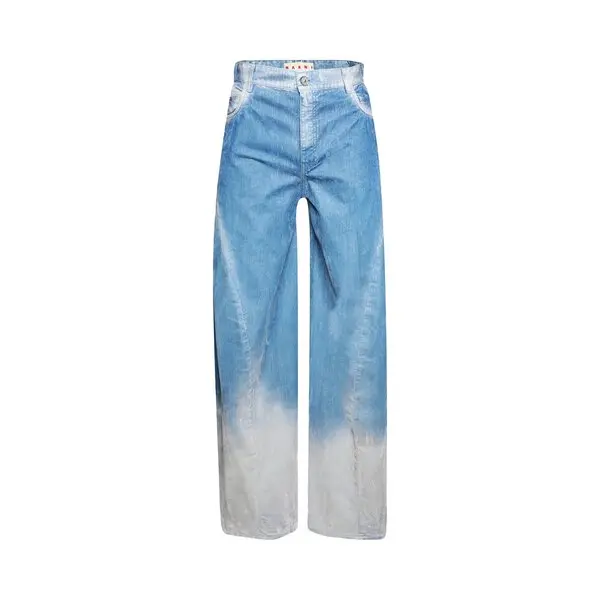 Marni Garment Dyed Flock Denim Pants