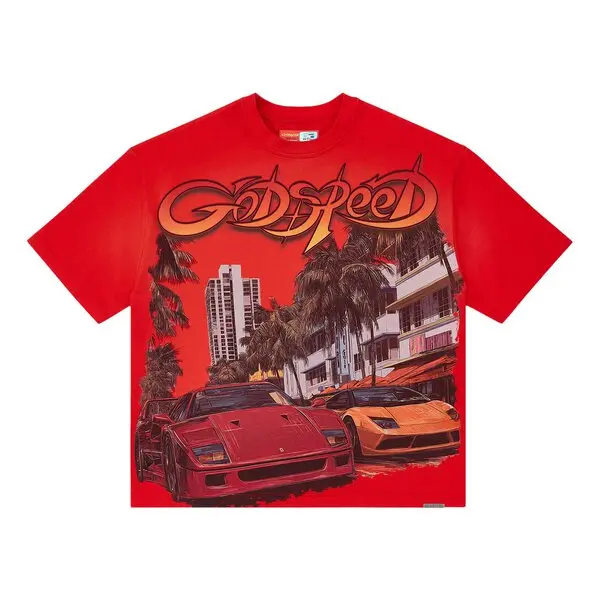 GODSPEED Printed T-shirt - Red