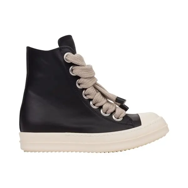 Rick Owens Jumbo Laced Low Top Sneakers - Black