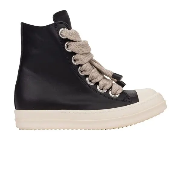 Rick Owens Jumbo Laced Low Top Sneakers - Black
