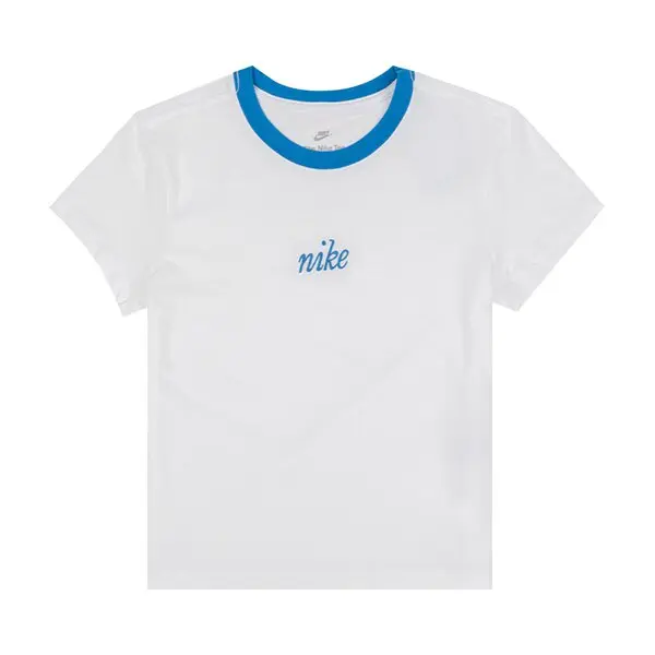 Nike Nsw Chill Knit Slim Cropped Tee - White