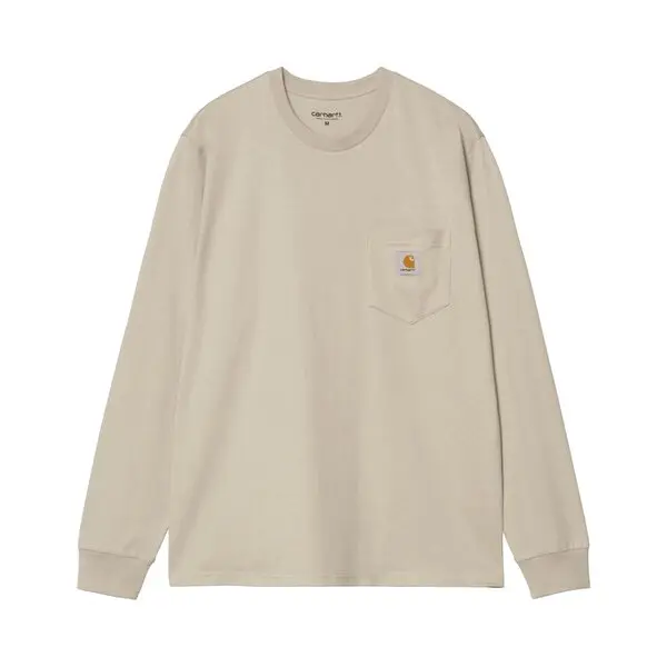 Carhartt Work In Progress Long-sleeve Pocket T-shirt - Tan