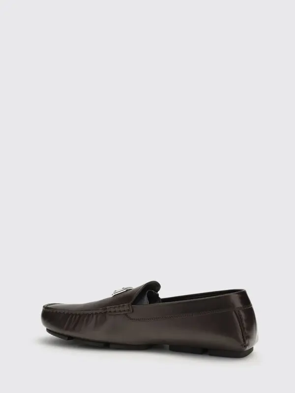 Dolce & Gabbana Leather Driver Loafers - Brown