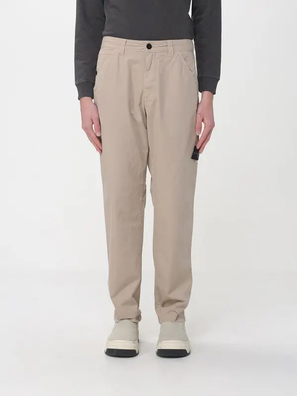 Stone Island Organic Ripstop Cotton Chino Trousers - Sand