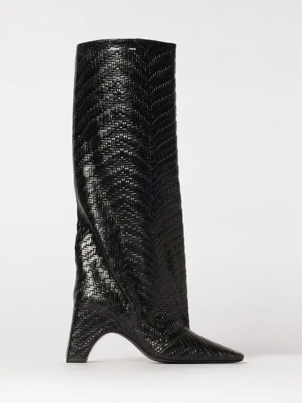 Coperni Bridge Woven Leather Knee-high Boots - Brown