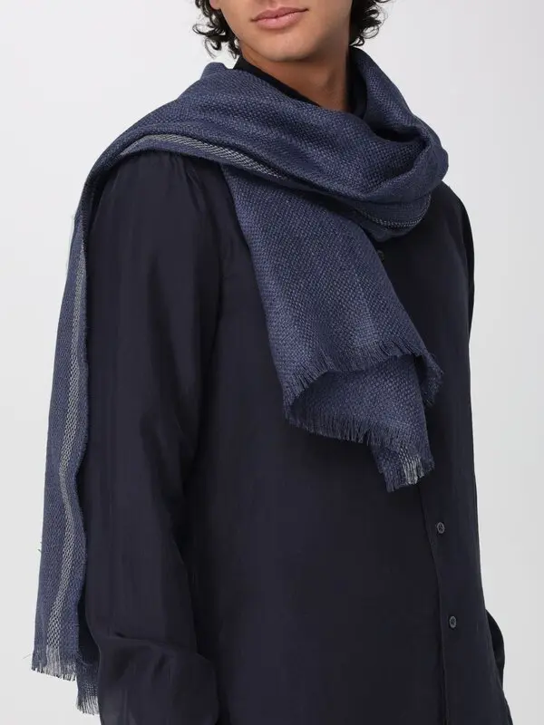Brunello Cucinelli Linen Scarf - Blue