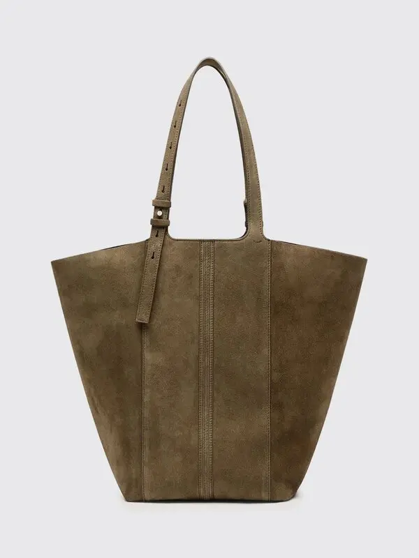 GOLDEN GOOSE 24/7 Suede Shoulder Bag With Tassel Detail - Brown