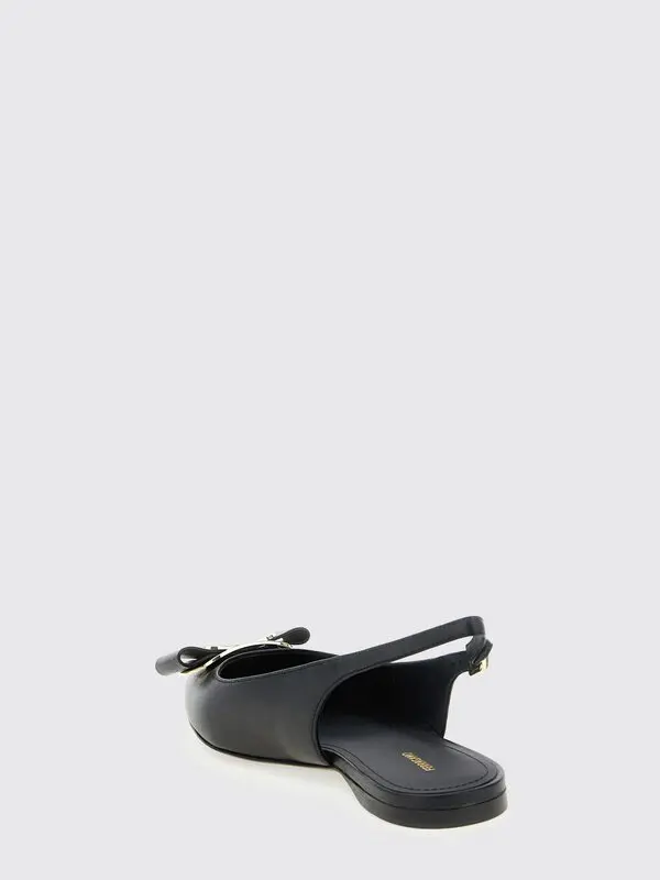 FERRAGAMO Slingback Ballet Flats - Black