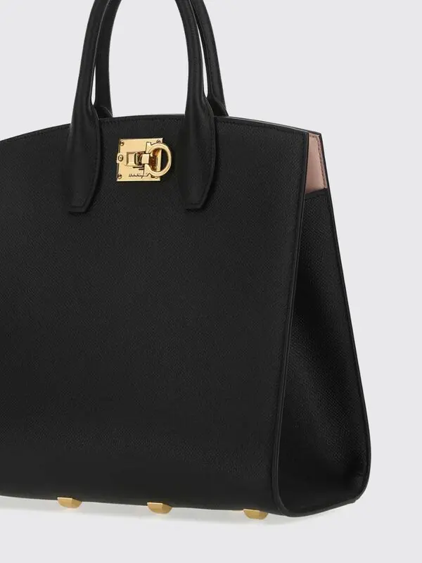 FERRAGAMO Studio Box Bag Leather Handbag