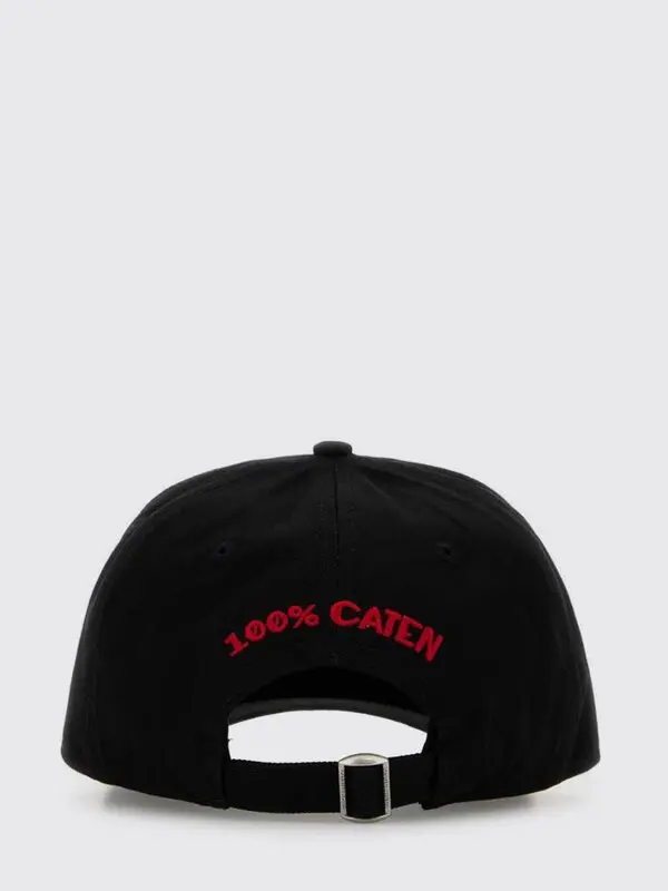 Dsquared2 Cotton Twill Cap With Logo Patch - Black