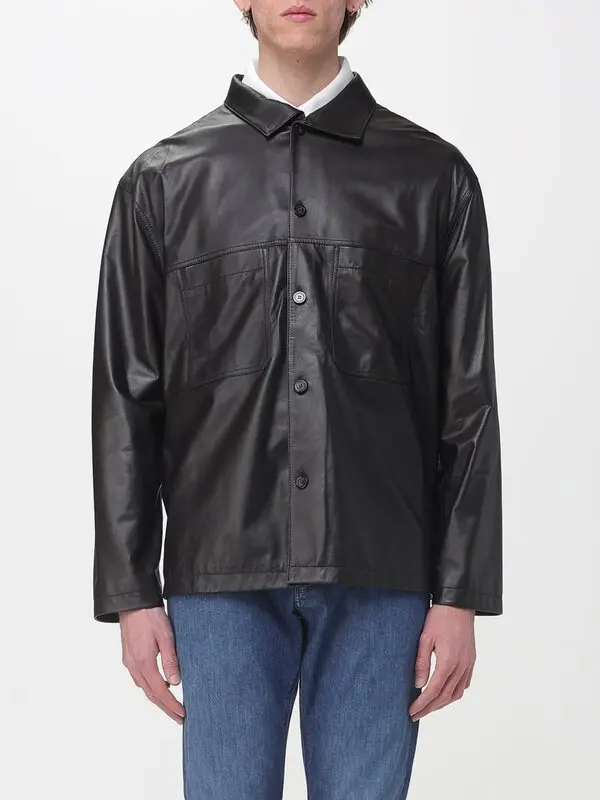 Emporio Armani Leather Jacket - Brown