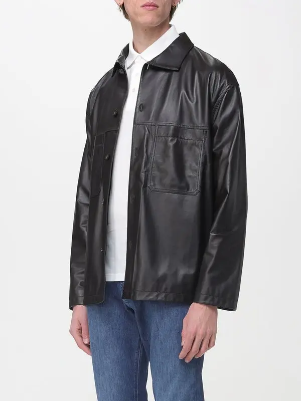 Emporio Armani Leather Jacket - Brown