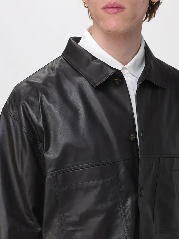 Emporio Armani Leather Jacket - Brown
