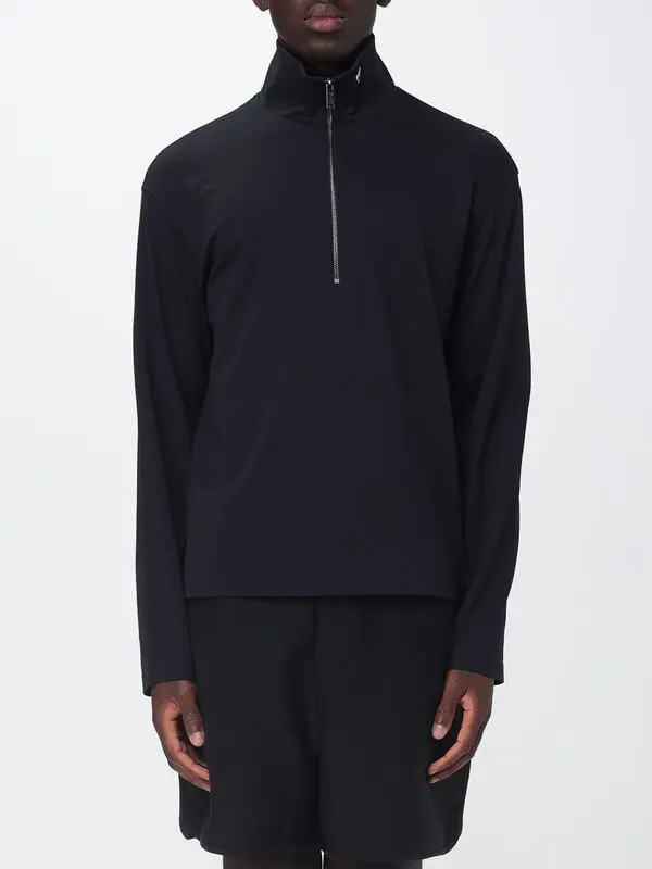 Emporio Armani Quarter Zip Sweater - Black