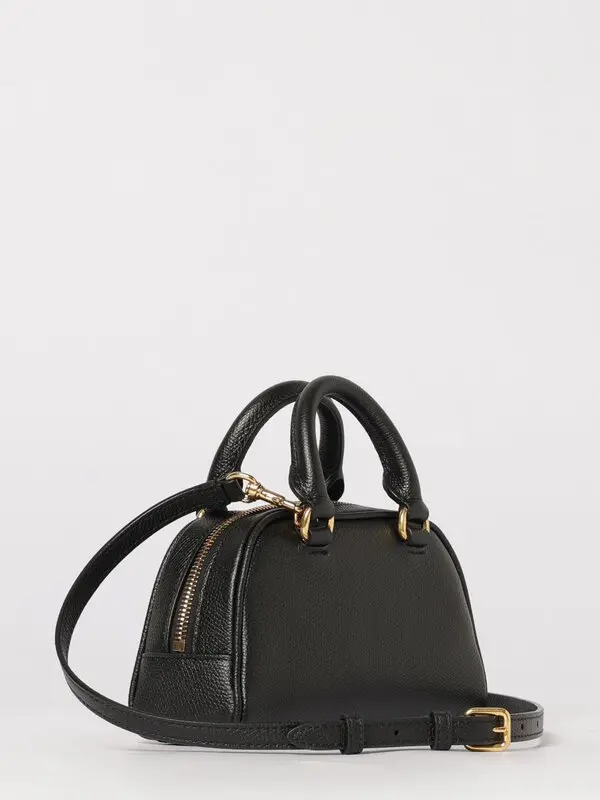 Valentino Garavani Vlogo Signature Grained Leather Mini Bowling Bag