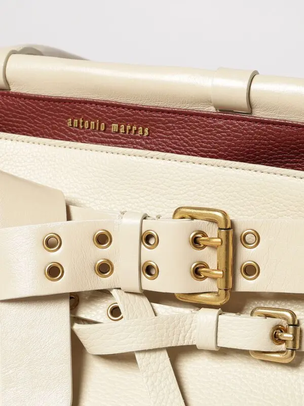 Antonio Marras Handbag With Buckle Detail - Natural