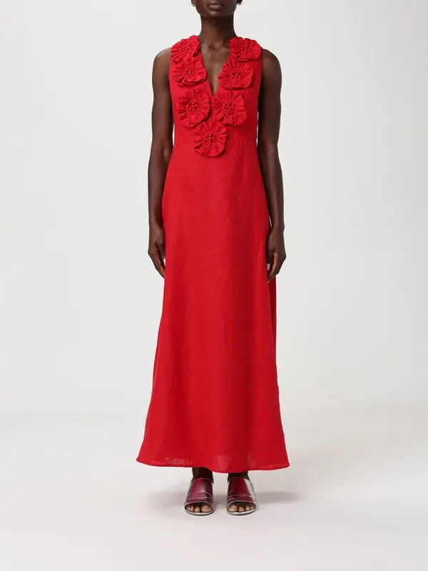 Farm Rio Floral Embellished Maxi Dress