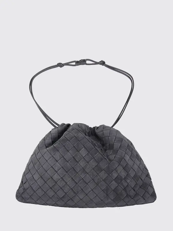 Bottega Veneta Woven Suede Pouch - Grey