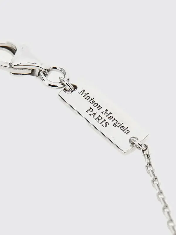 MAISON MARGIELA Logo Ring Pendant Necklace - Silver