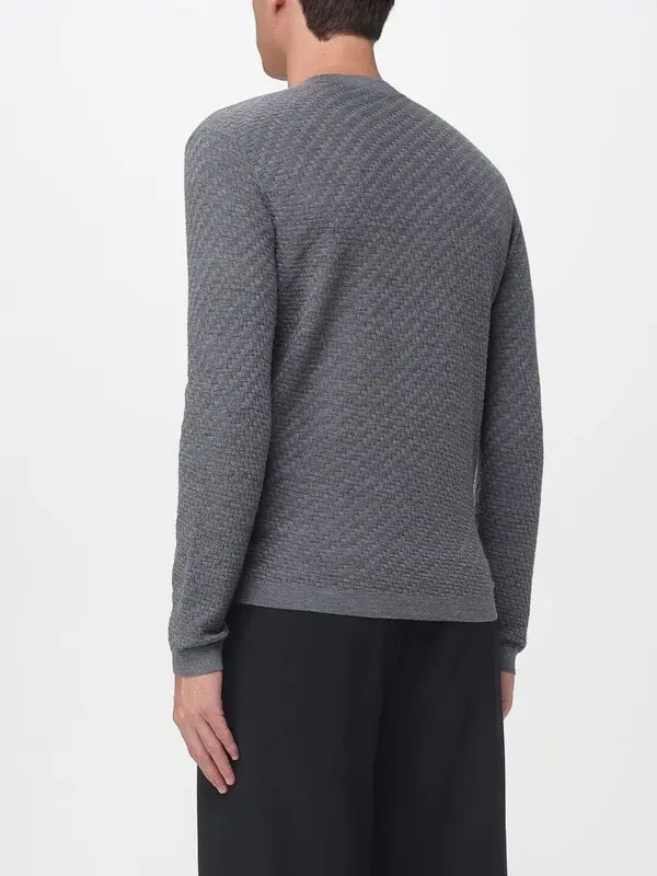 Emporio Armani Virgin Wool Crew-neck Pullover - Grey