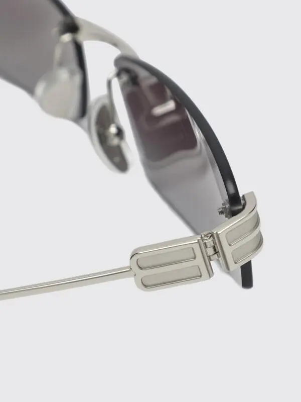 Balenciaga Rectangle Rimless Sunglasses - Silver