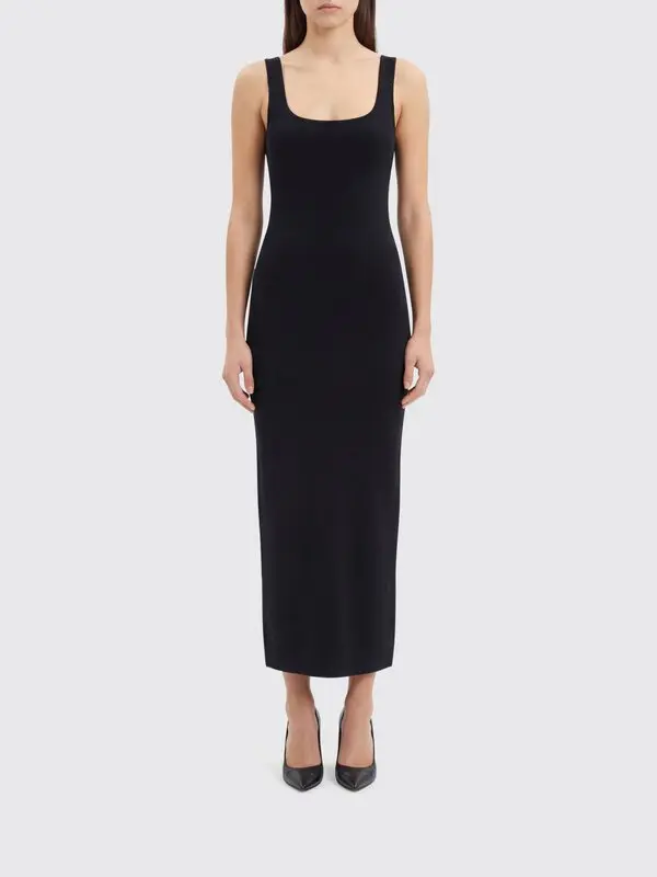 ENTIRE STUDIOS Viscose Midi Dress - Black