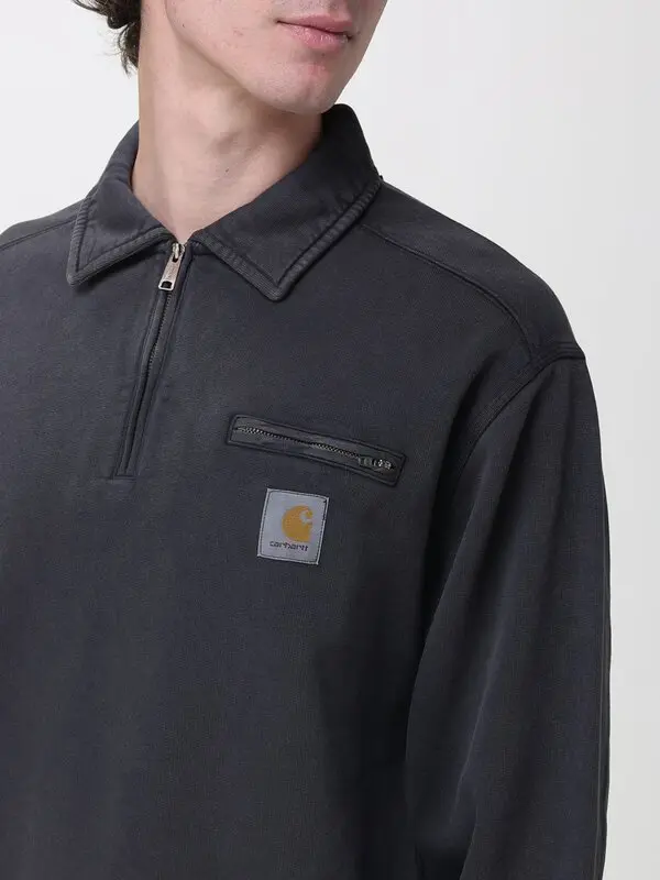 Carhartt Work In Progress Quarter Zip Sweatshirt - Black