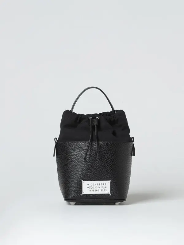 MAISON MARGIELA 5ac Canvas And Leather Bag - Black