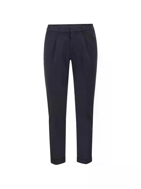 FAY Pleated Turned-up Trousers