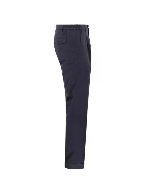 FAY Pleated Turned-up Trousers