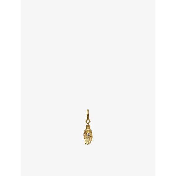UNLEASH CPH Brass And Zircon Embellished Hand Charm - One-color