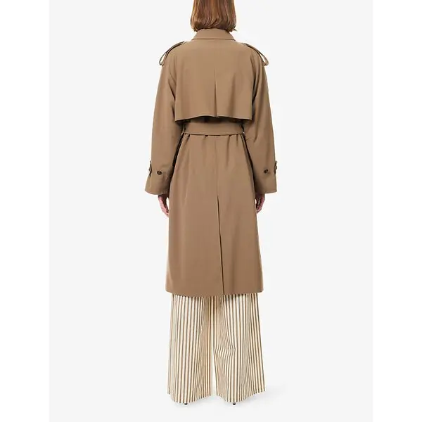 Max Mara Double-breasted Wool Trench Coat - Brown
