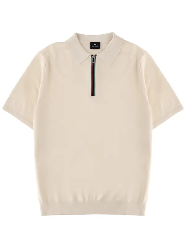 Paul Smith Zip Polo - White