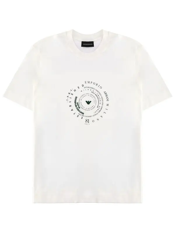 Emporio Armani Logo Print T-shirt - White