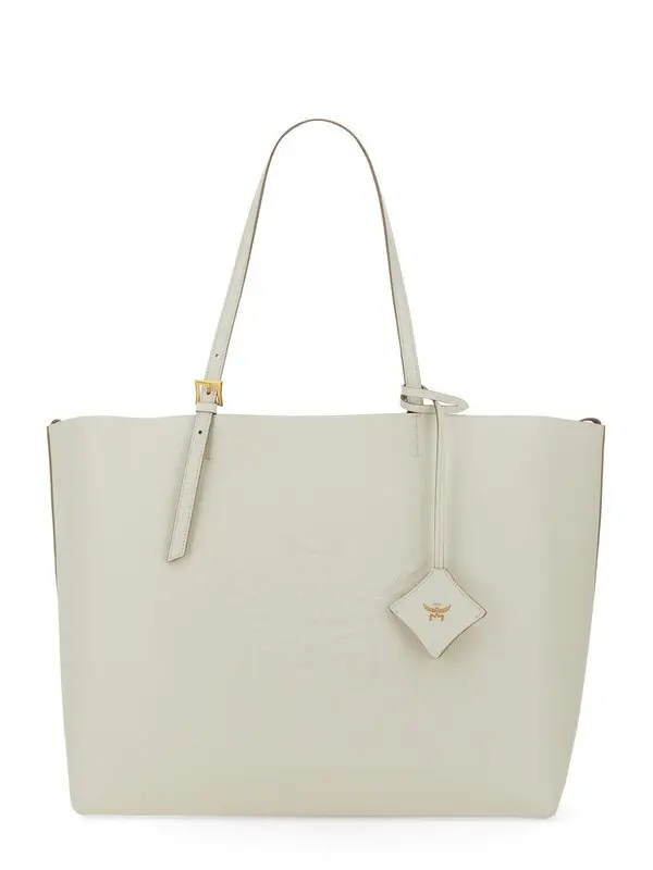 Mcm Large Himmel Shopping Bag - White