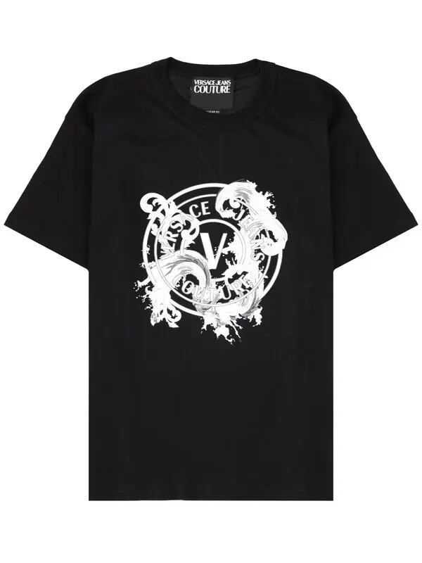 Versace T-shirt With Print - Black