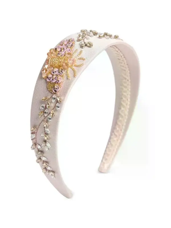 Erdem Embellished Headband - Pink