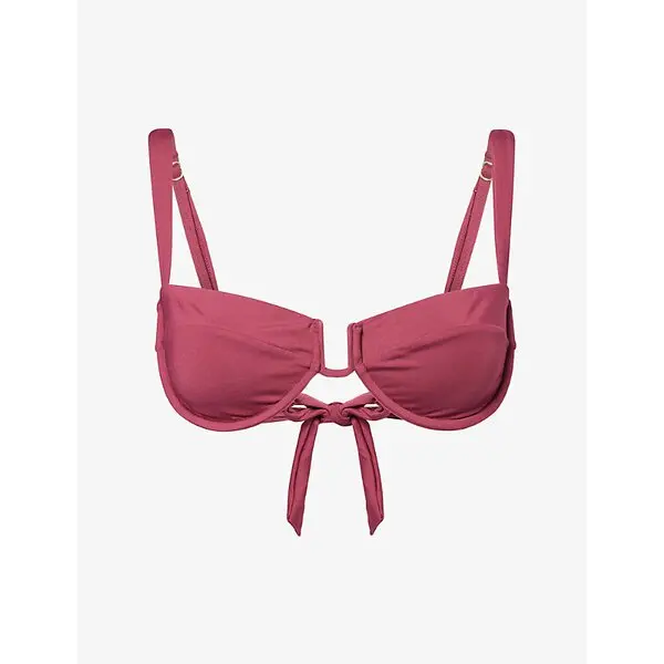 Monday Swimwear Cala Roja Underwired Bikini Top - Fig