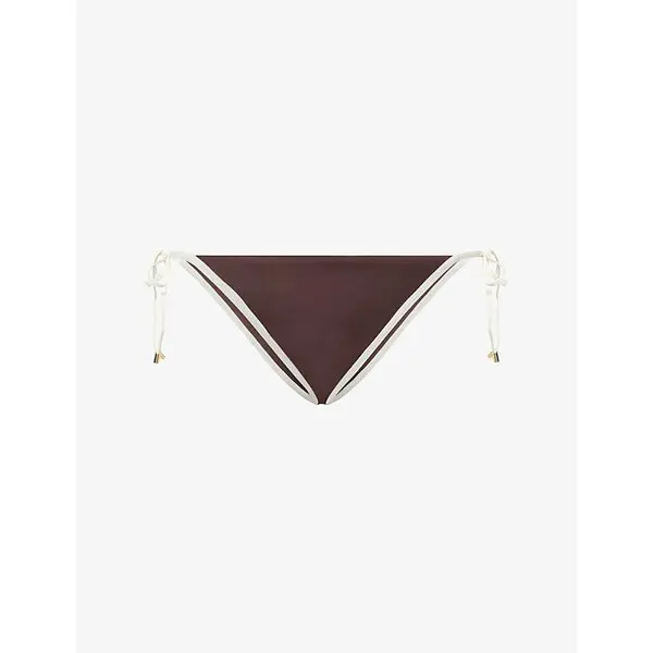 Monday Swimwear Le Marais Bikini Bottom - Espresso/ivory
