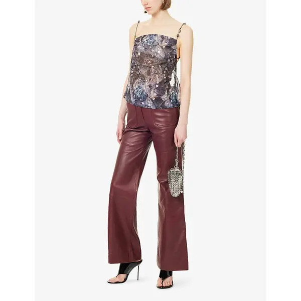 JADED LONDON Kapli Backless Chiffon Top