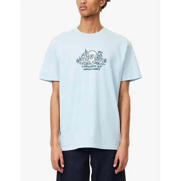 Carhartt Work In Progress Lab Ink Graphic-print Crewneck Cotton T-shirt