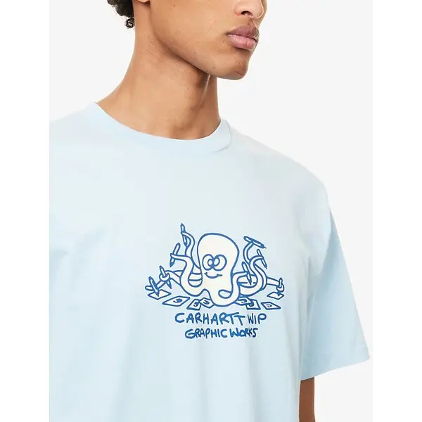 Carhartt Work In Progress Lab Ink Graphic-print Crewneck Cotton T-shirt