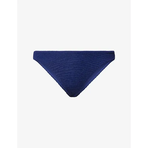 Monday Swimwear Byron Crinkle Bikini Bottom - Midnight Crinkle