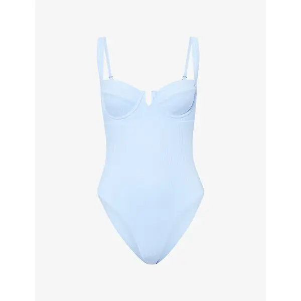 Monday Swimwear Clovelly Underwired Swimsuit - Sky Rib