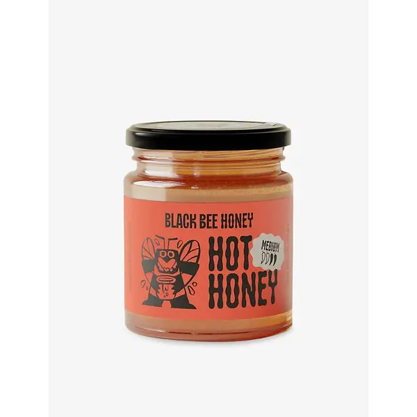 BLACK BEE HONEY Hot Habanero Chilli Raw Honey 227g - One-color