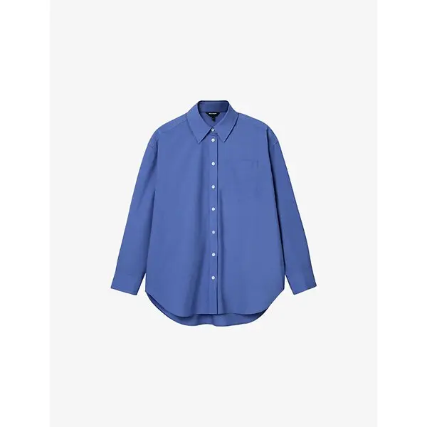 Whistles Collared Relaxed-fit Cotton Shirt