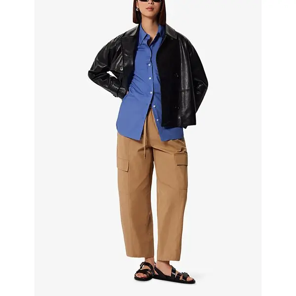 Whistles Collared Relaxed-fit Cotton Shirt