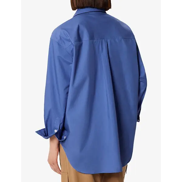Whistles Collared Relaxed-fit Cotton Shirt