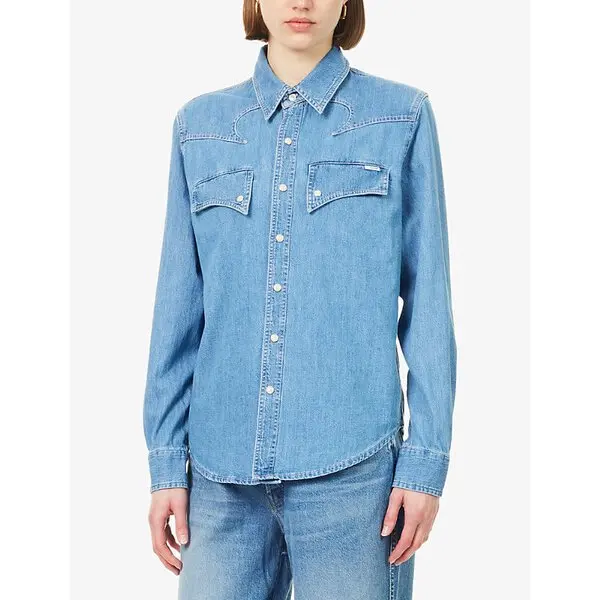 MOTHER The Gallop Exes Western Denim Shirt