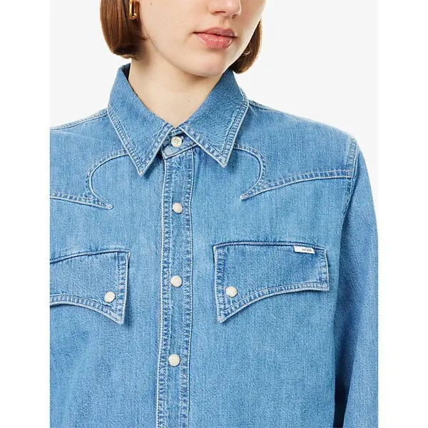 MOTHER The Gallop Exes Western Denim Shirt